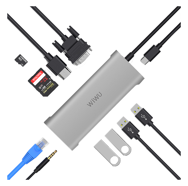 WiWU Alpha 11 In 1 Type-C Hub Adapter - Best Prices | ActionMobile