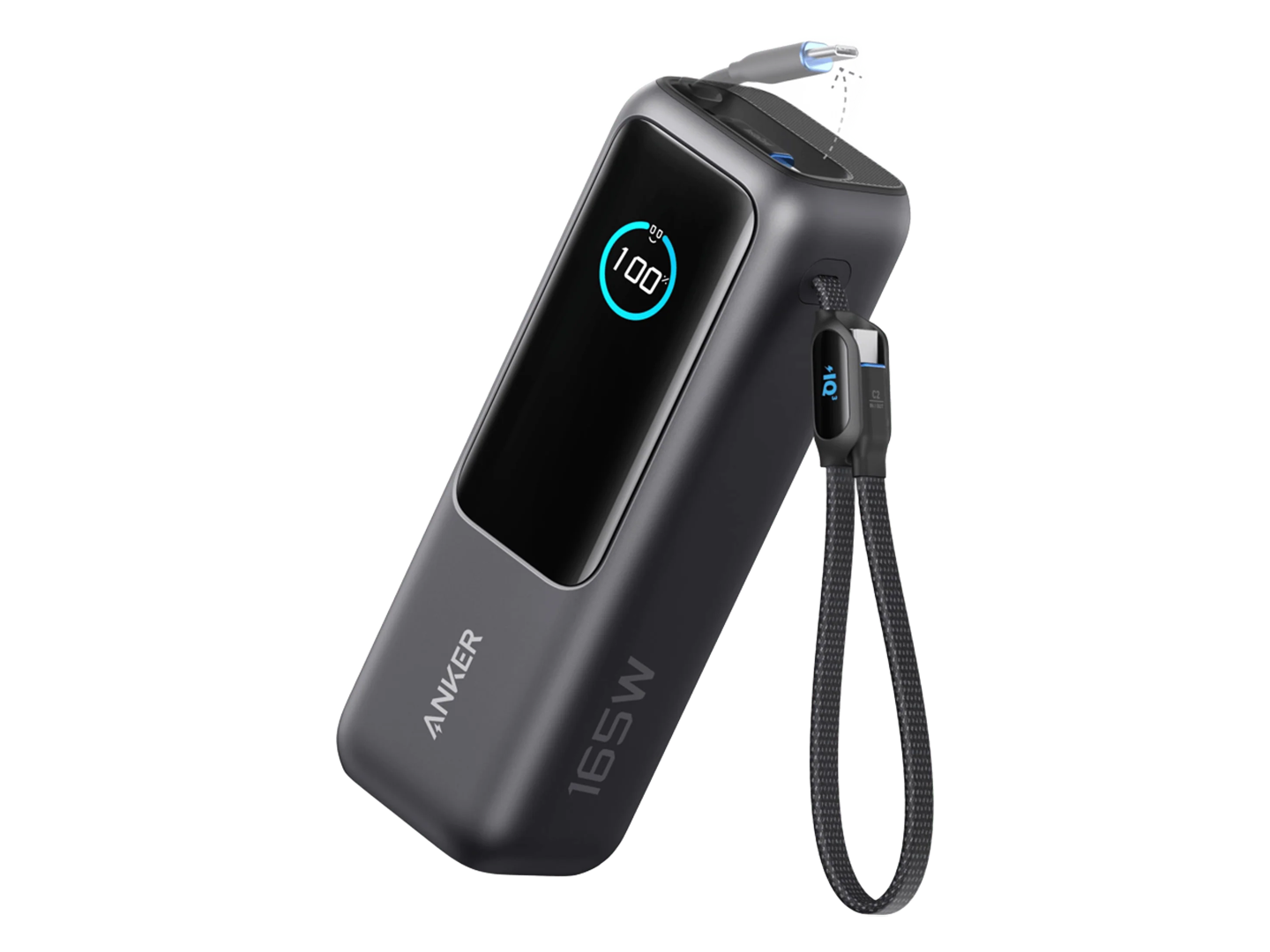 Anker Laptop Power Bank (25K, 165W, Built-In and Retractable Cables ...