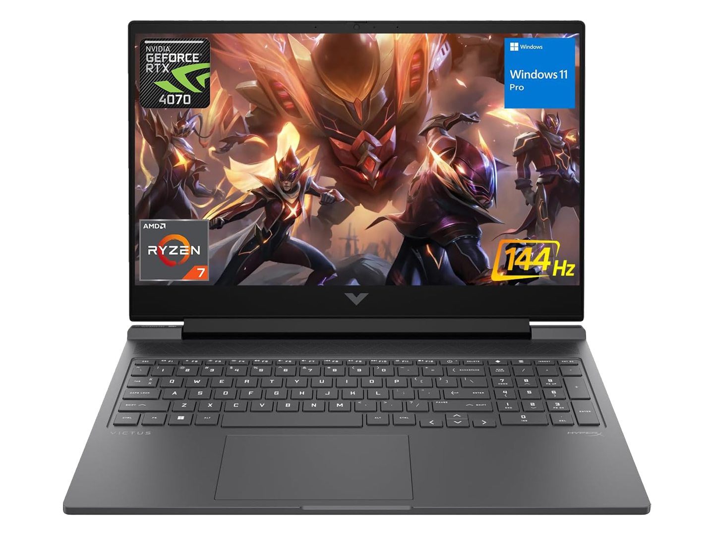 HP Victus 16.1 Ryzen 7 RTX 4070 Premium Gaming Laptop, 16.1" FHD 144Hz ...